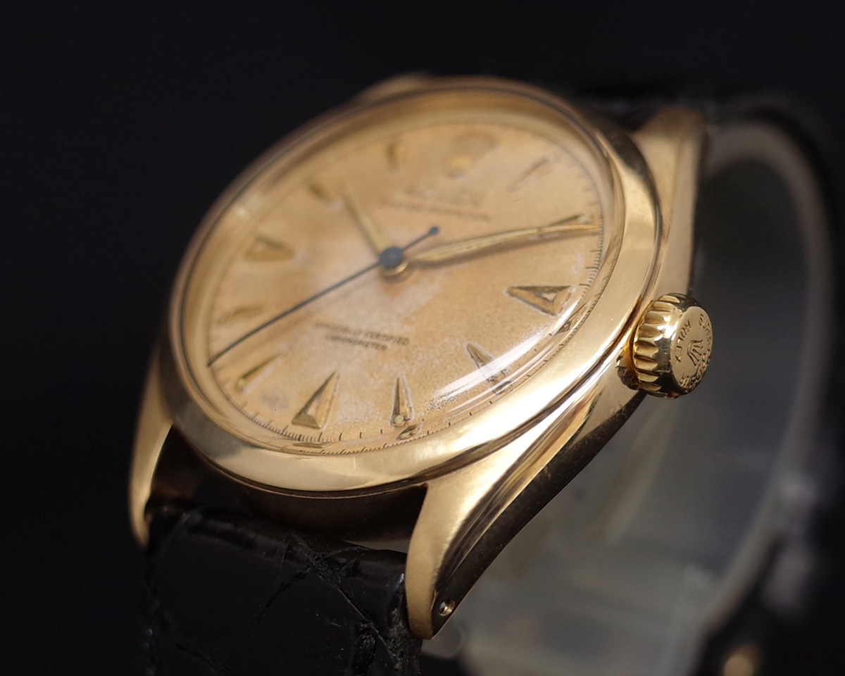 OH済み ロレックス Ref.6084 パーペチュアル K14無垢 アンティーク スーパーオイスターリューズ 金無垢 自動巻 メンズ 腕時計 ...