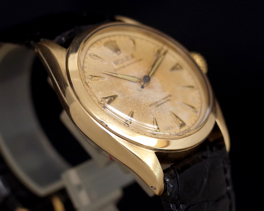 OH済み ロレックス Ref.6084 パーペチュアル K14無垢 アンティーク スーパーオイスターリューズ 金無垢 自動巻 メンズ 腕時計 ...