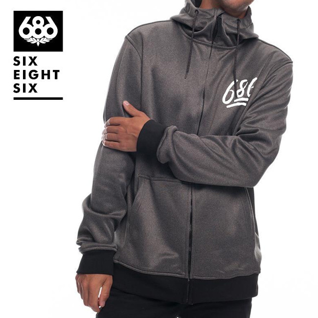1円 SNB/19 686 Icon Bonded Fleece Zip Hoody L8WCST01/GREYMELANGE/M(ウエア ...