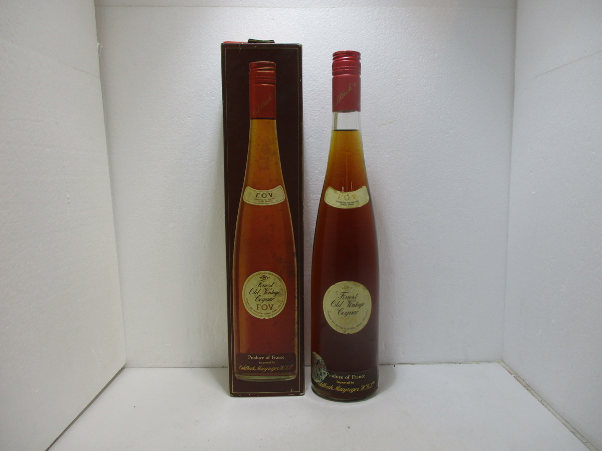FOV Finest Old Vintage Cognac ファイネスト オールド ヴィンテージ コニャック ブランデー 700ml 箱入 ...