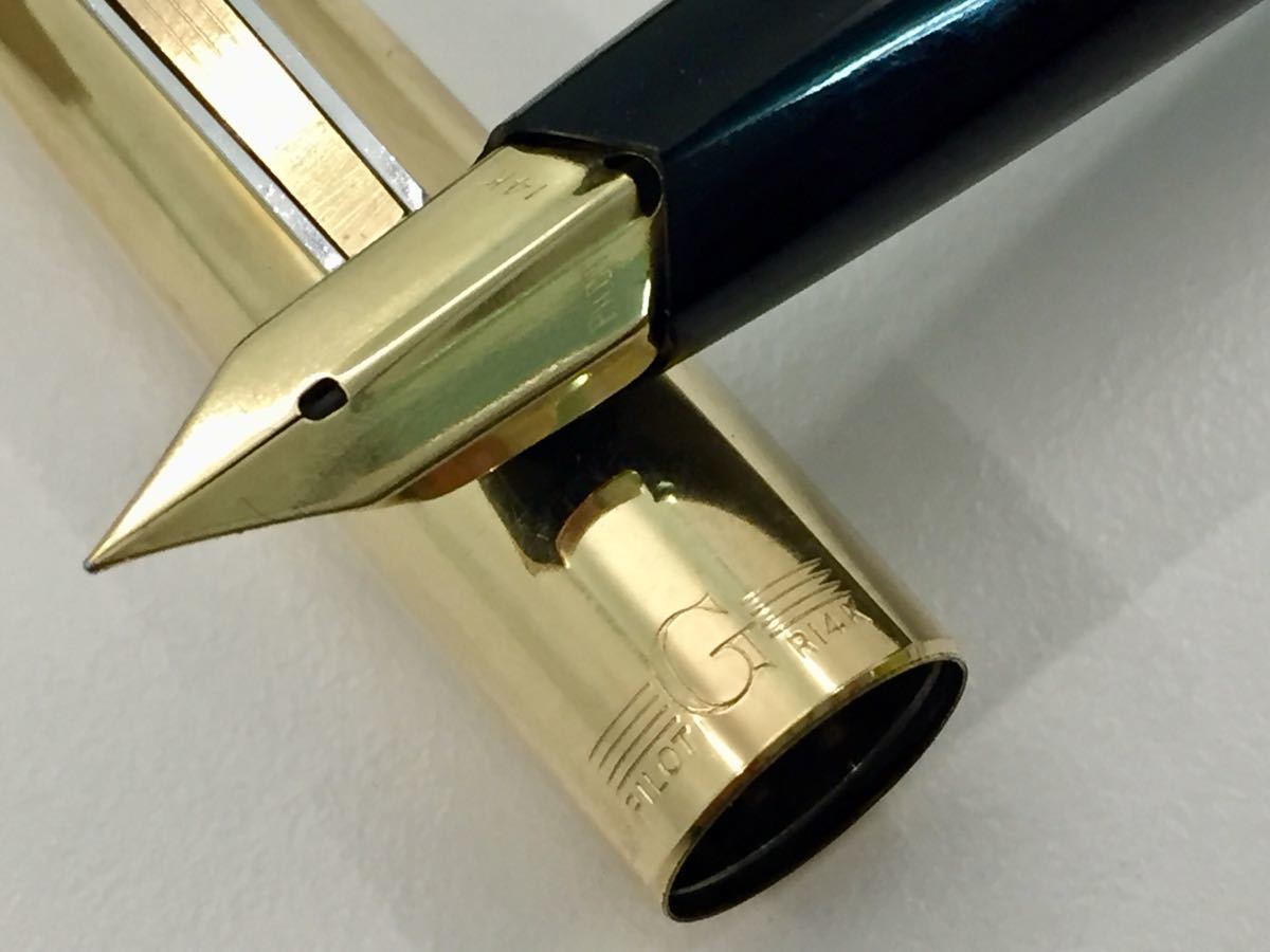 激ヴィンテージPILOT万年筆③ スーパー300G SUPER300G ペン先14K ゴムサック吸引式 アンティーク パイロット/NAMIKI ...