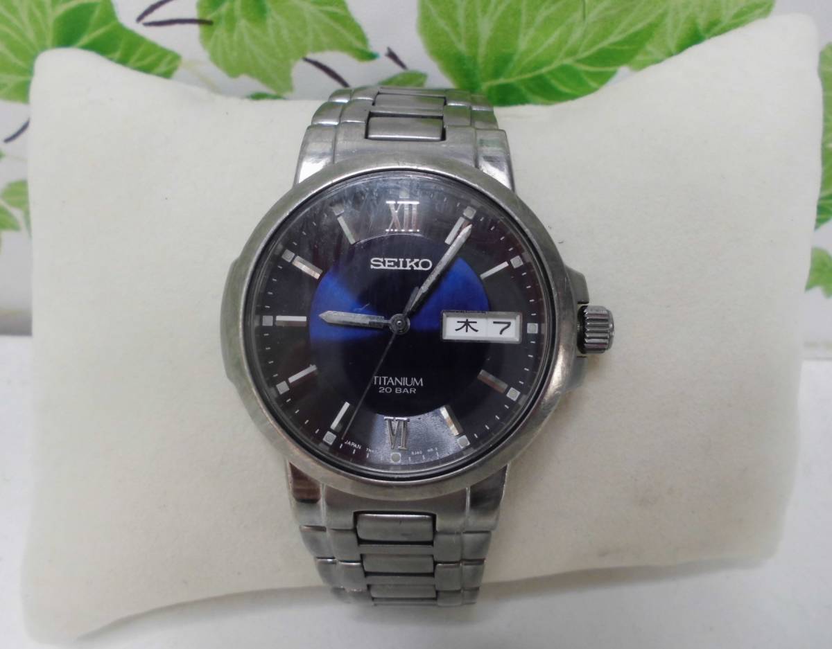 ジャンク SEIKO セイコー 腕時計 TITANIUM 7N43-7B80 メンズ ネイビー 14(セイコー)｜売買されたオークション情報、yahooの商品情報をアーカイブ公開 ...
