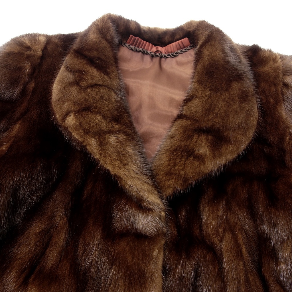 良品 ミンク セミロングコート 11 茶 毛皮 MINK ファー(ミンク)｜売買されたオークション情報、yahooの商品情報をアーカイブ公開 ...
