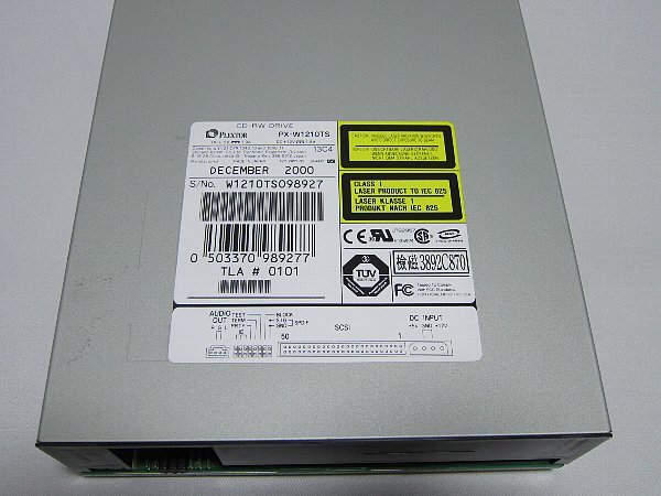 PLEXTOR PX-W1210TS 内蔵SCSI CD-R/RWドライブ(内蔵CD-R/RWドライブ)｜売買されたオークション情報 ...