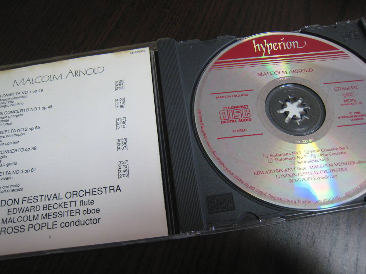 マルコム アーノルド MALCOLM ARNOLD : CONCERTOS AND SINFONIETTA - BECKETT ...