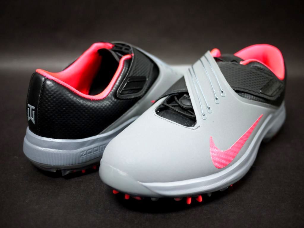 日本未発売 fa004a ナイキ タイガーウッズ17 ゴルフシューズ エアズーム クールグレー 28.0cm NIKE TW17 Tiger ...