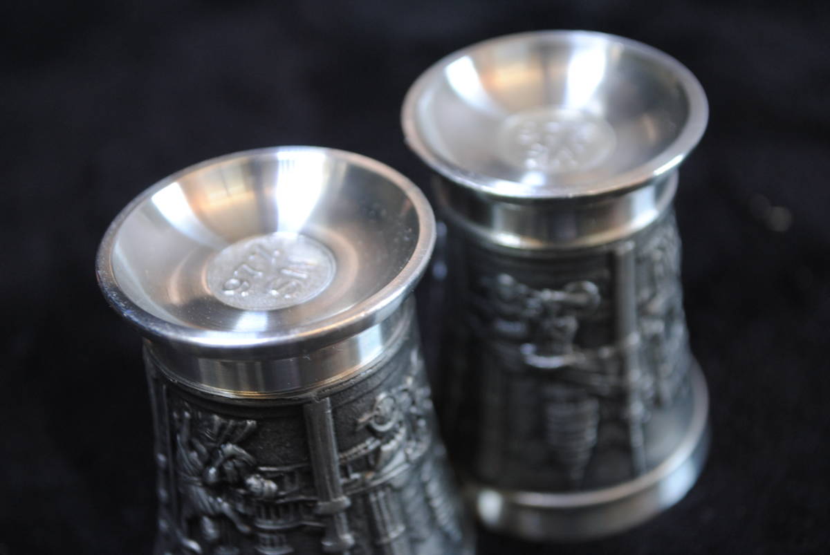D385. 2客セット ショットグラス/錫製/97％SN/ピューター/マレーシア/酒器/杯/ビアマグ/インテリア(錫製)｜売買されたオークション情報、yahooの商品情報をアーカイブ公開 ...