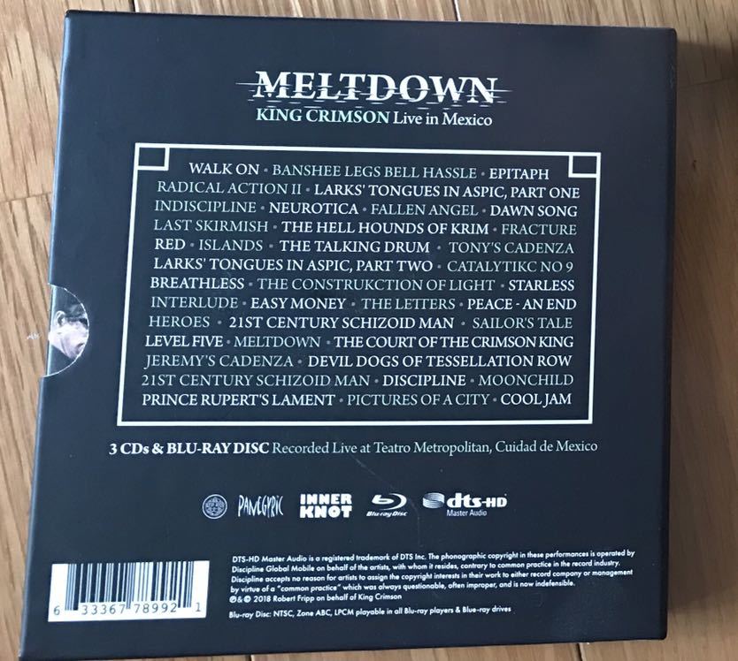 KING CRIMSON / MELTDOWN LIVE IN MEXICO 2017 Blu-ray + 3CD BOX/ キング クリムゾン / メルトダウン(King Crimson ...