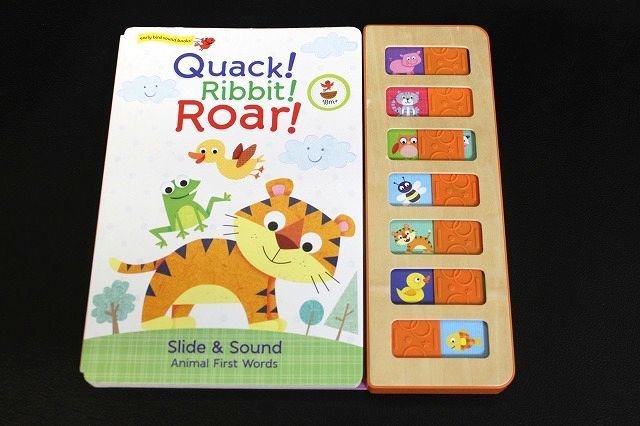 Slide&Sound サウンド ボードブック 動物絵本 キッズ英語 Quack RibbIT Roar 送料700円(子ども英語)｜売買され ...
