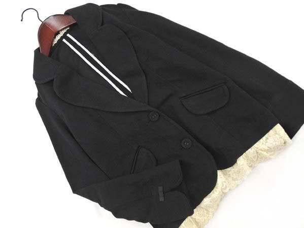 MINIMUM ミニマム レース テーラード ジャケット size2/黒 jcc2(ジャケット、上着)｜売買されたオークション情報、yahooの商品情報をアーカイブ公開 - オークファン ...