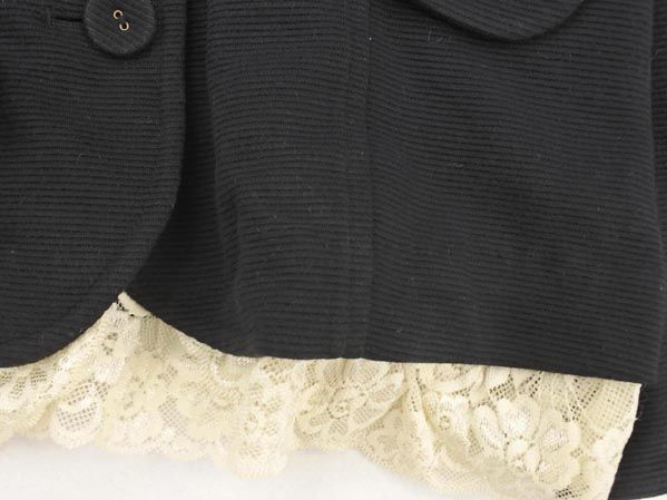 MINIMUM ミニマム レース テーラード ジャケット size2/黒 jcc2(ジャケット、上着)｜売買されたオークション情報、yahooの商品情報をアーカイブ公開 - オークファン ...