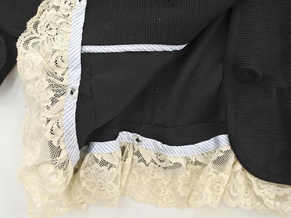 MINIMUM ミニマム レース テーラード ジャケット size2/黒 jcc2(ジャケット、上着)｜売買されたオークション情報、yahooの商品情報をアーカイブ公開 - オークファン ...