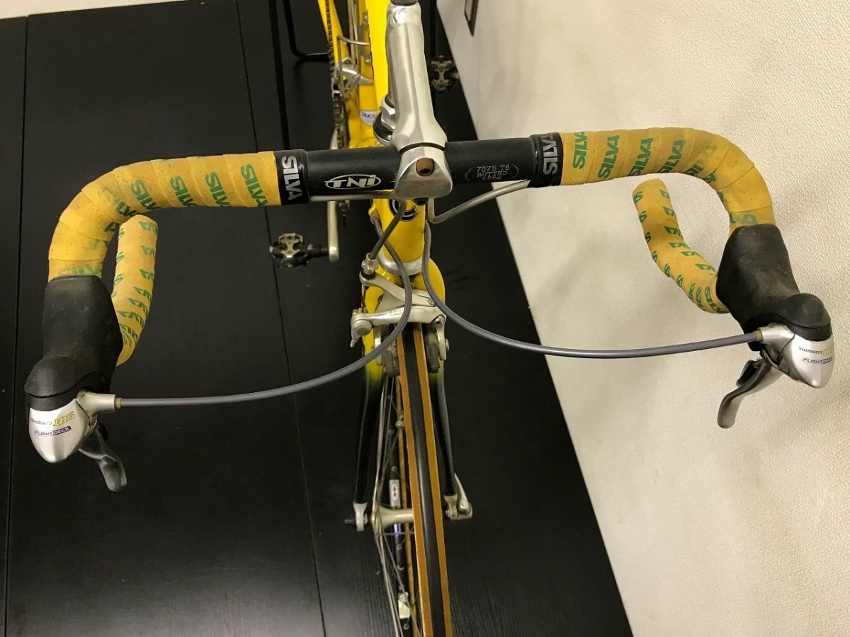 E157-I4-1983 引取限定 キャノンデール Cannondale ロードバイク CAAD4 R2000 イエロー 53cm ...