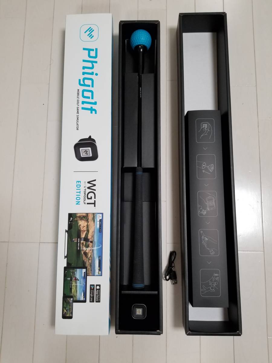 PhiGolf ファイゴルフ WGT Edition ゴルフ スイング練習機 モバイル ゴルフゲーム シミュレーター スイングトレーナー付き ...