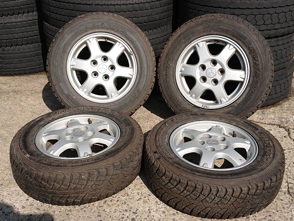 三菱 純正 アルミホイール 15インチ 5穴 ENKEI エンケイ 205/70R15 パジェロ ジュニア 4本 A49(ラジアルタイヤ)｜売買されたオークション情報、yahooの商品情報を ...