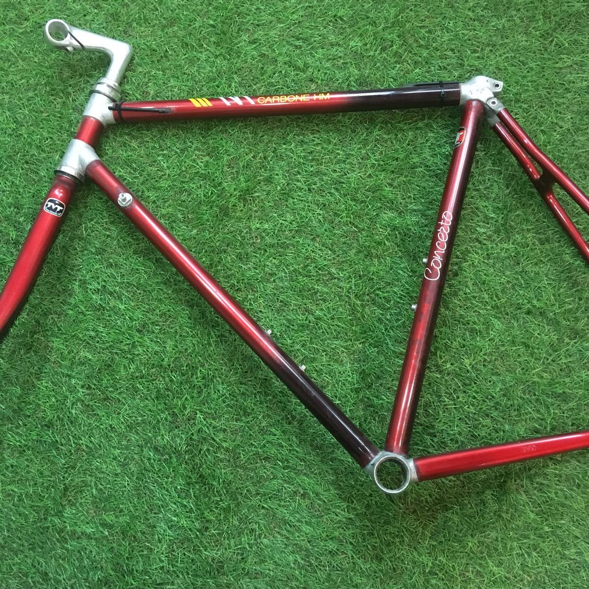 K TB6749 TVT CARBON HM カーボン アラミド 自転車 フレーム ロードバイク chinelli チネリ ステム付(ロード ...