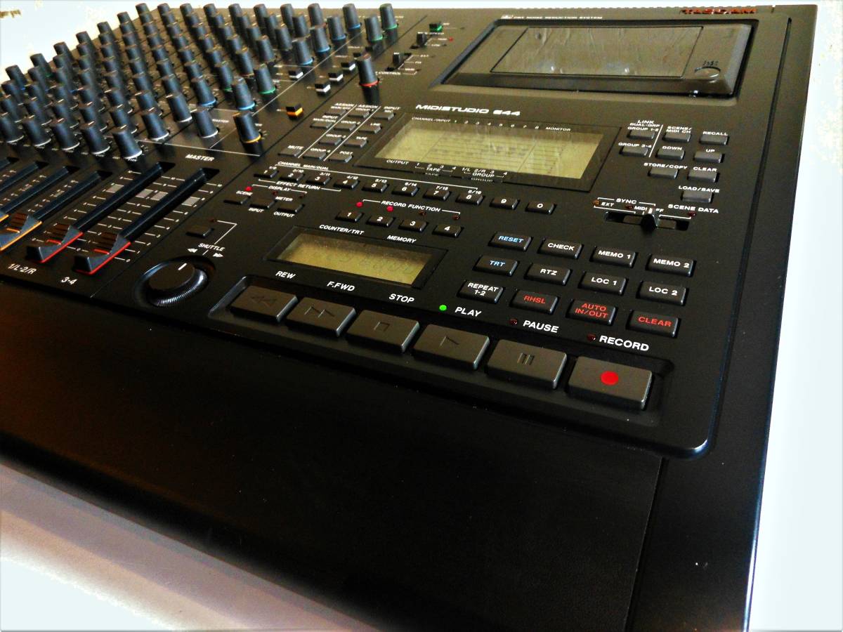90s カセット MTR TASCAM MIDISTUDIO 644 整備済 動作正常 4ch録音可 純正アダプター 取扱説明書付き ...