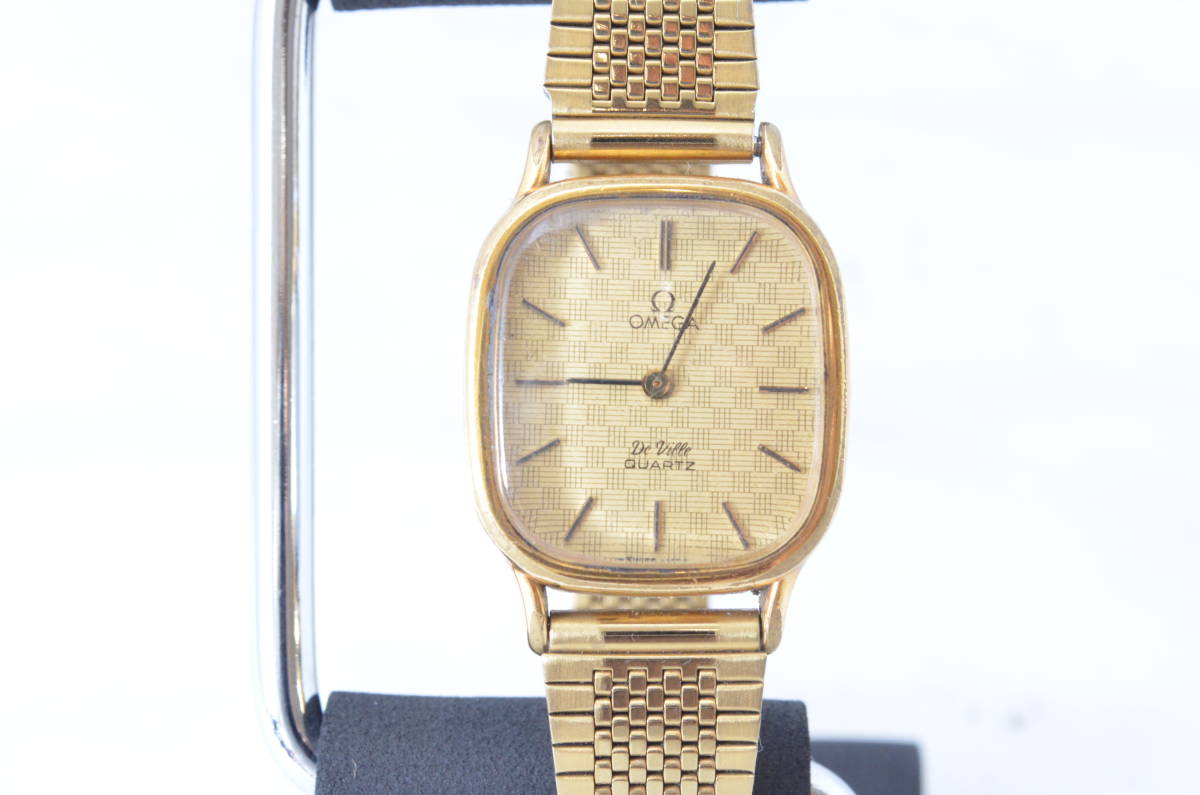 OMEGA オメガ Deville デビル Cal. 1350 クォーツ ゴールド レディース 腕時計(デビル)｜売買されたオークション情報 ...