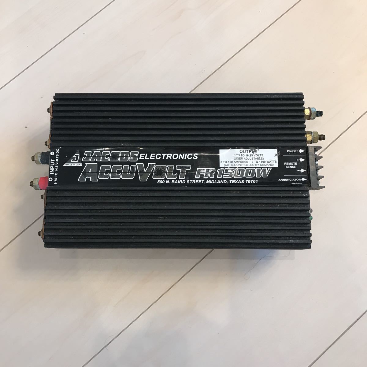 JACOBS ACCUVOLT FR1500W アキュボルト 安定化電源 ジャンク(その他)｜売買されたオークション情報、yahooの商品情報 ...