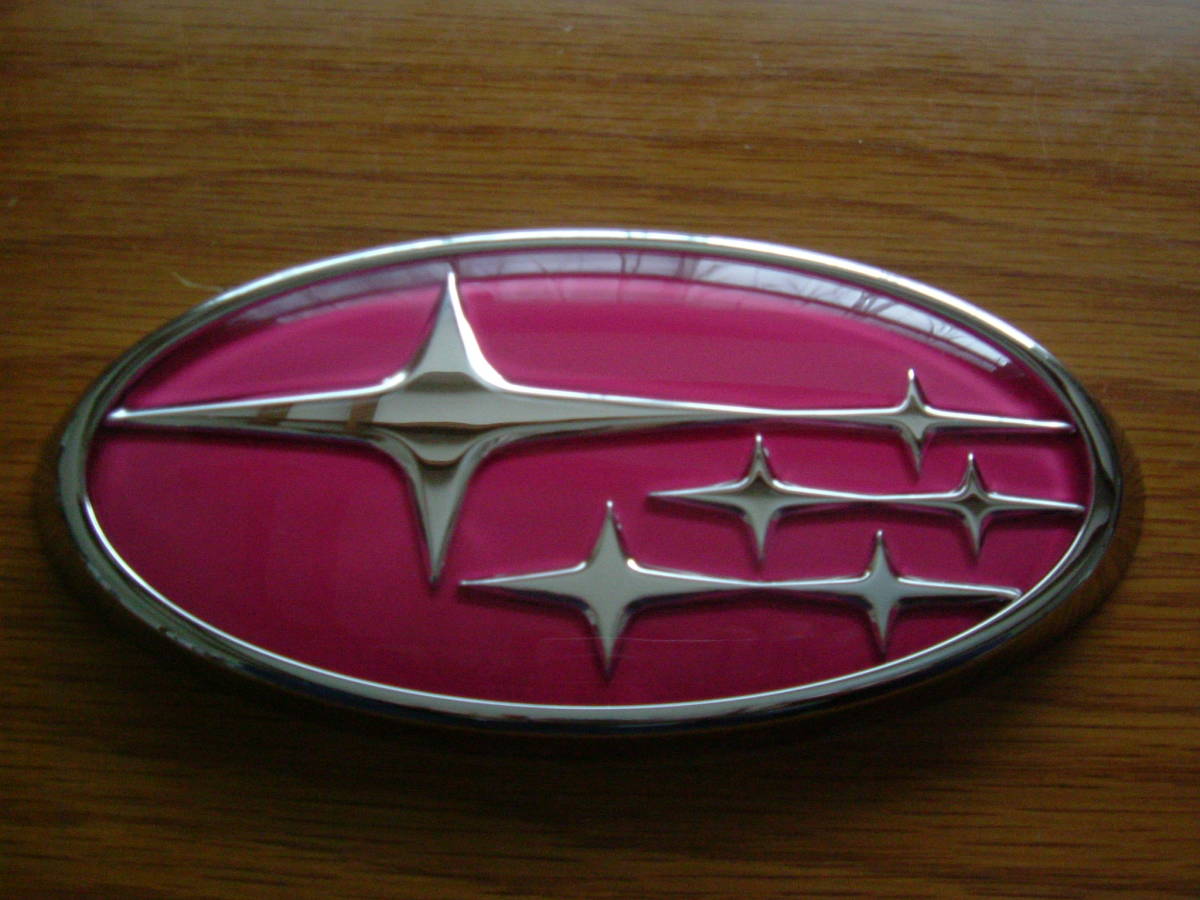 スバル チェリーレッド エンブレム 純正エンブレム加工品 サイズ14 7cm×7 4cm SUBARU(スバル)｜売買されたオークション情報、yahooの商品情報をアーカイブ公開 ...