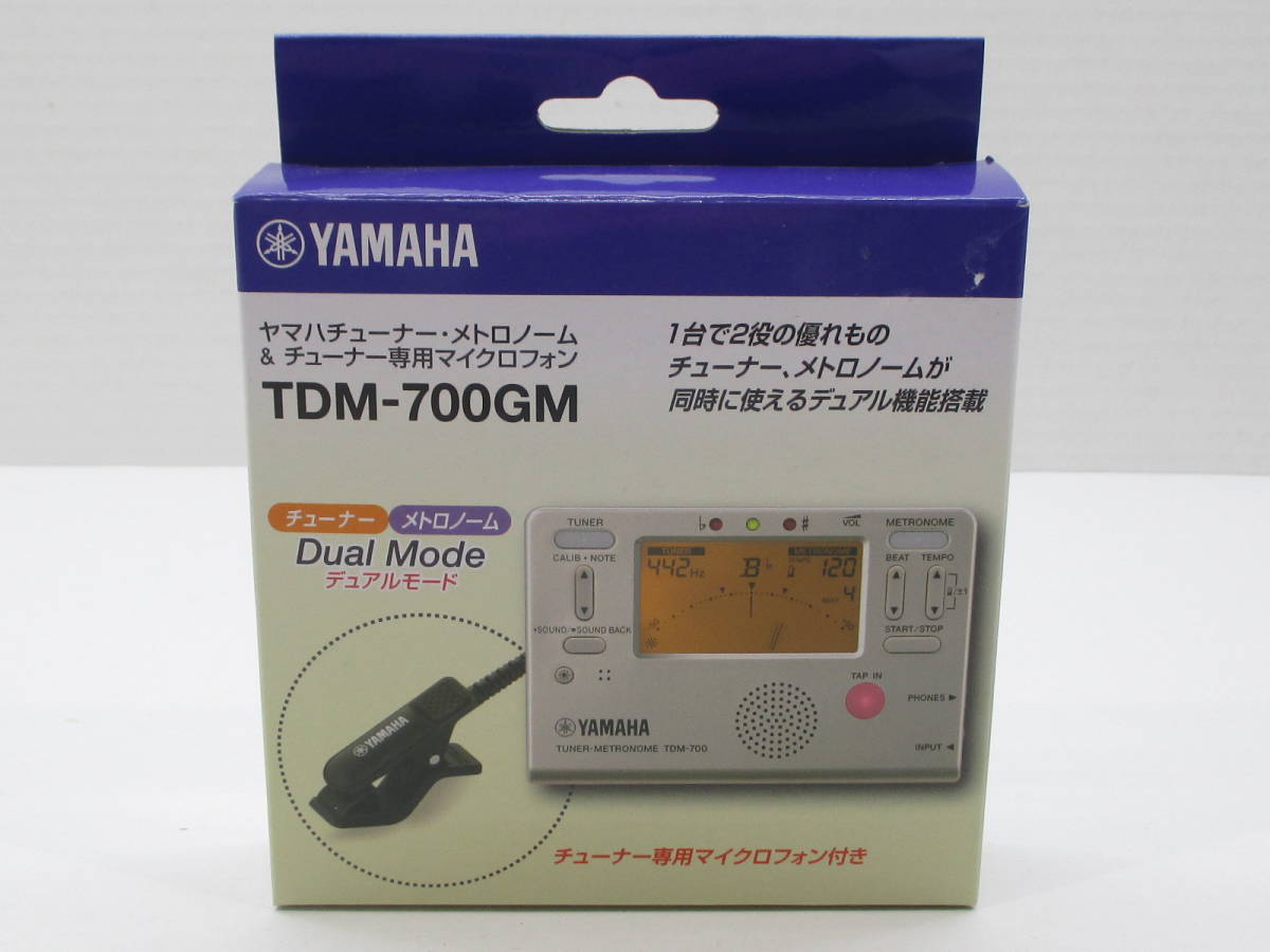 k30117-sb ヤマハ YAMAHA チューナーメトロノーム TDM-700GM チューナー専用マイクロフォンTM-30BK付属 091 ...