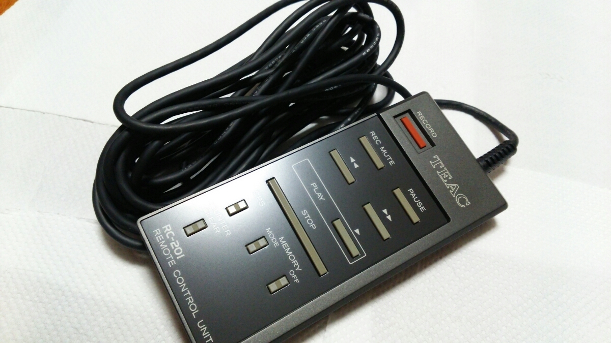 倉庫整理 ジャンク TEAC ワイヤードリモコン RC-201 その① REMOTE CONTROL UNIT(オープンリールデッキ)｜売買さ ...
