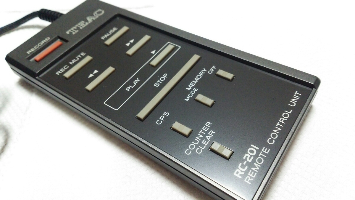 倉庫整理 ジャンク TEAC ワイヤードリモコン RC-201 その① REMOTE CONTROL UNIT(オープンリールデッキ)｜売買さ ...