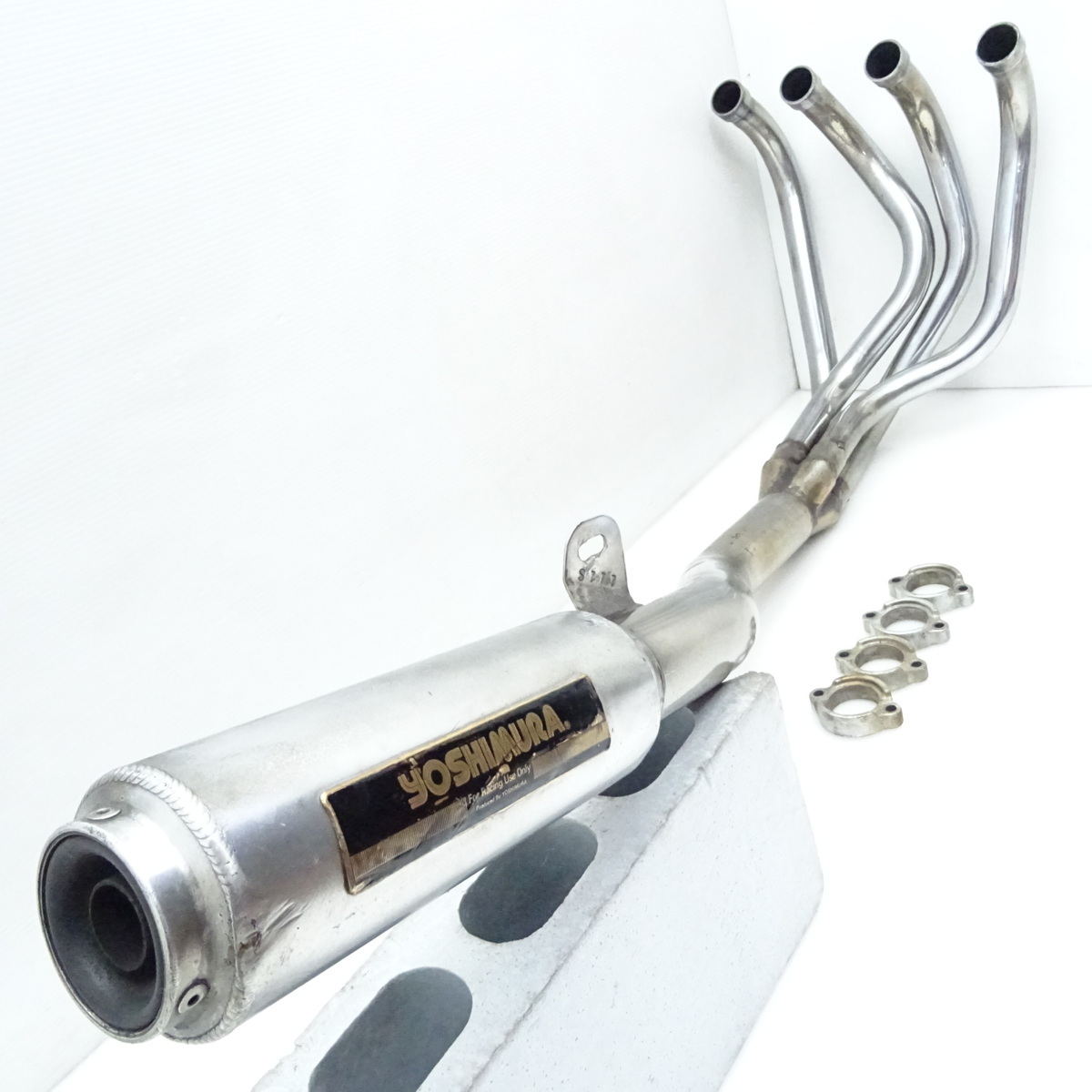 GSX1100S GSX750S カタナ ヨシムラ サイクロン フルエキ マフラー サイレンサー S777刻印 刀 KATANA 直接引取可 ...