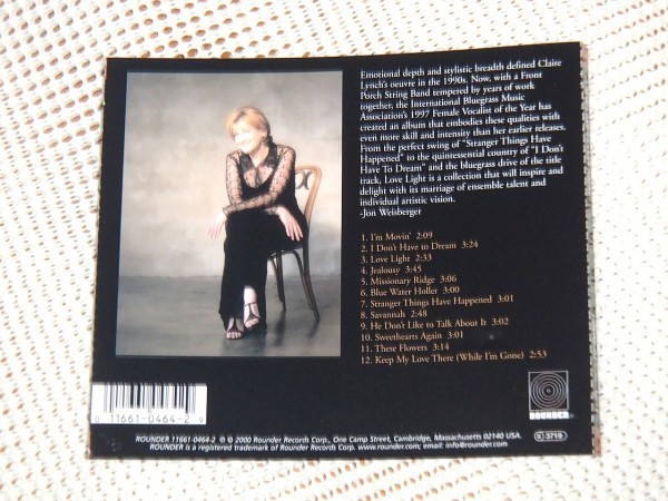 Claire Lynch クレア リンチ lovelight / Rounder /US ブルーグラス カントリー/元 Front Porch ...