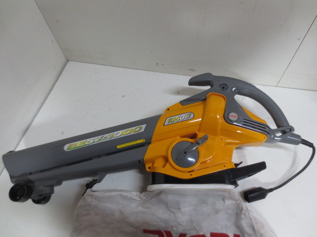 A269 リョービ RYOBI ブロワバキューム 品 RESV-1000(集塵（しゅうじん）機)｜売買されたオークション情報、yahooの商品情報をアーカイブ公開 - オークファン ...