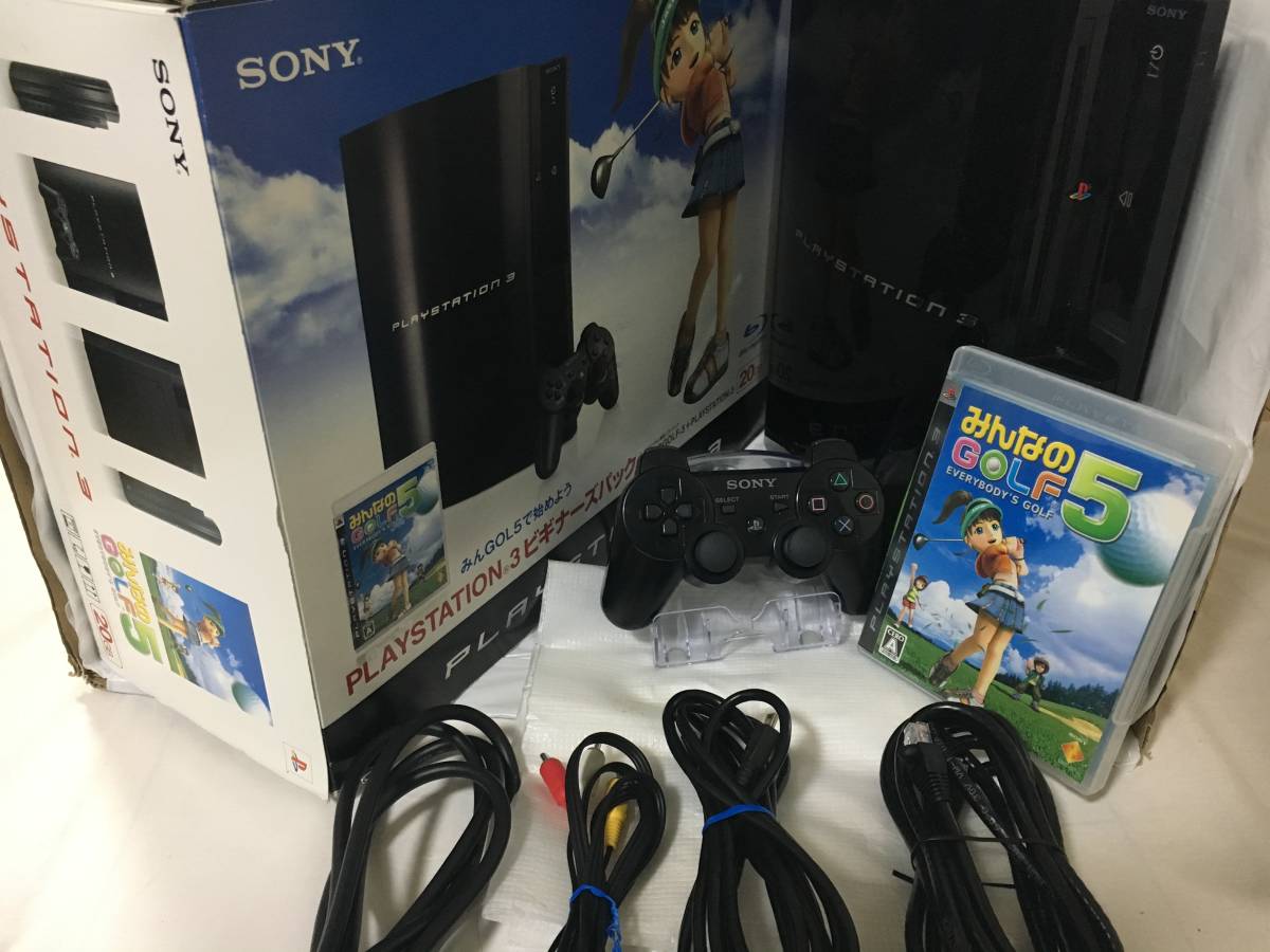 激レア ソニー PS3 CECH B00 FW3.55 以下 CFW導入可 20GB 500GB換装済み 箱付き Sony ...