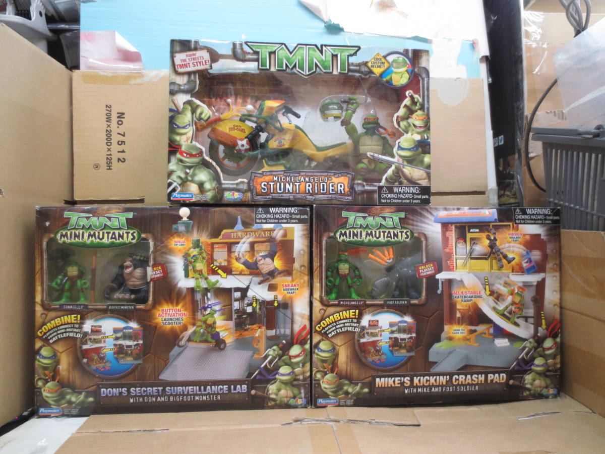 H6502 ミュータントタートルズ フィギュア TMNT Mini Mutants＋Michelangelo Stunt Rider 海外 ...