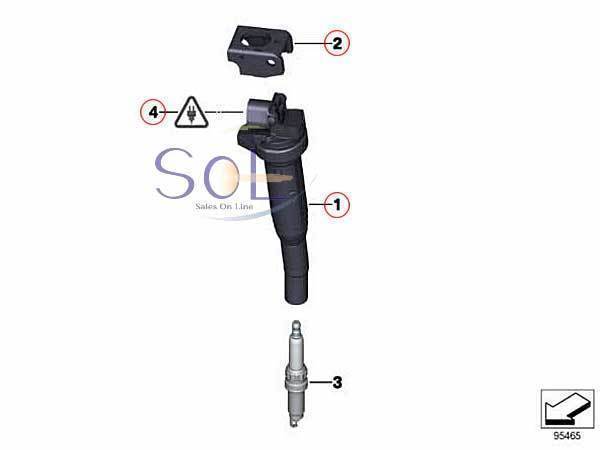 BMW E60 E61 E63 E64 E85 E86 Z4 イグニッションコイル 6本セット BOSCH 525i 530i 530xi 630i 2.5i 3.0i 3.0si ...