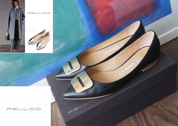 /PELLICOペリーコ/FIBIA ANDREAアンドレア/バックル/ポインテッドフラットパンプス/36/56 160円(女性用)｜売買されたオークション情報、yahooの商品情報を ...