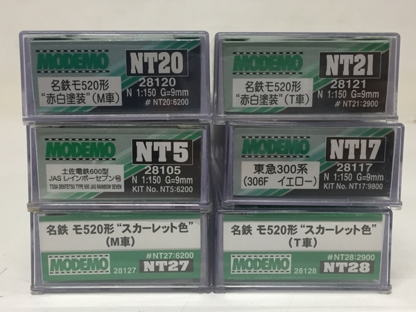 MODEMO NT5 NT17 NT20 NT21 NT27 NT28 6点セット 鉄道模型 Nゲージ ジャンク F4705390(私鉄車輌 ...