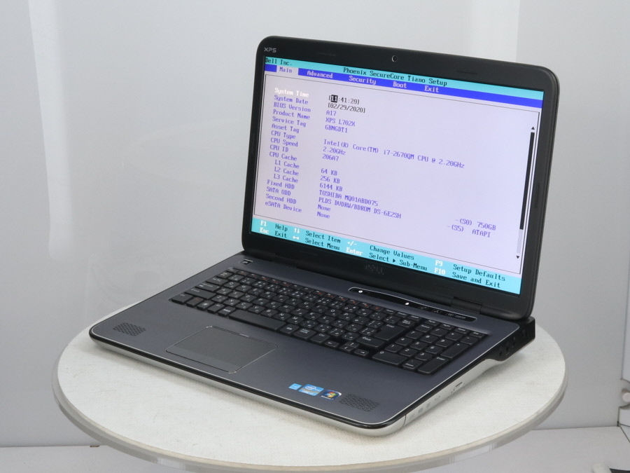 DELL XPS L702X Core i7 2670QM 2.20GHz 4GB 750GB 1週間保証(17インチ以上)｜売買された ...