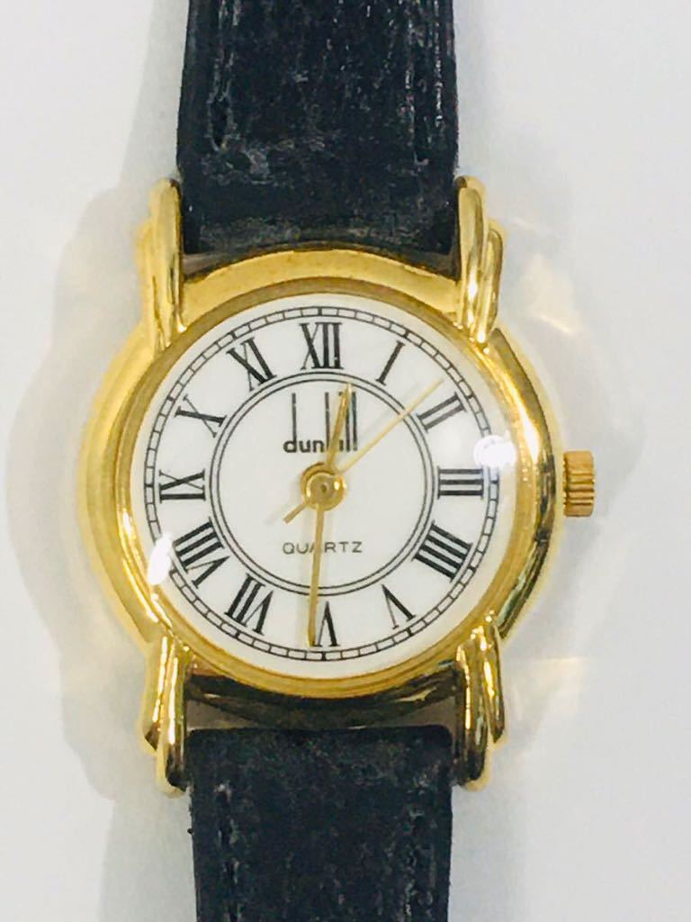 1円 ダンビル dunhill 14金 クォーツ腕時計 稼働中 文字盤白 レディース used 14CT- GOLD(ダンヒル)｜売買された ...