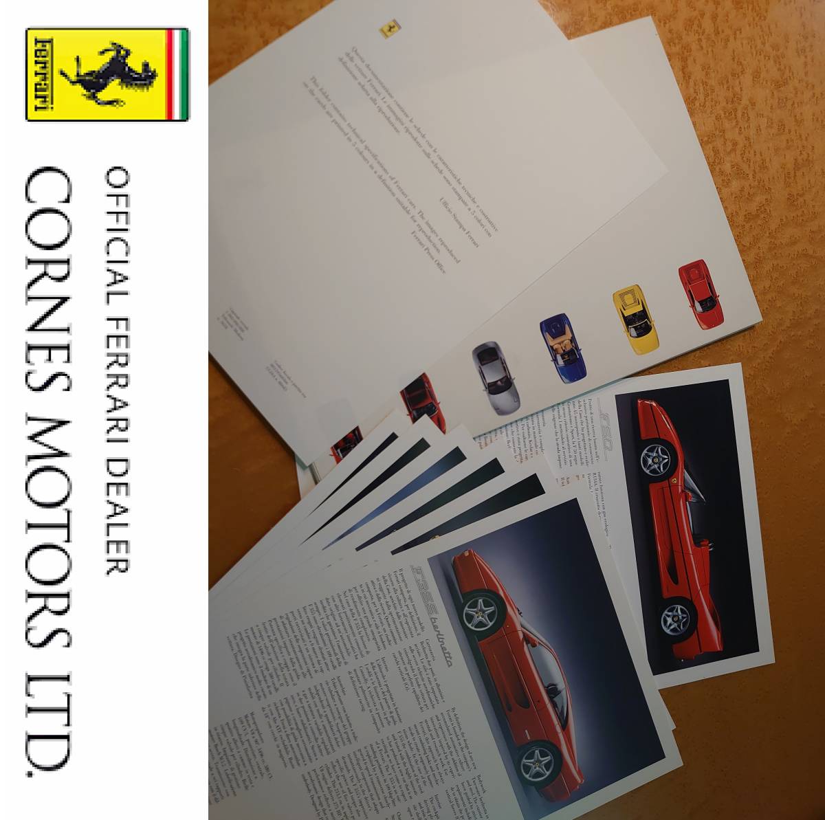 超 / CORNES 配布 フェラーリ 総合カタログ F50入り Ferrari Catalog / F355 Berlinetta Spider / 456GT / 550 ...