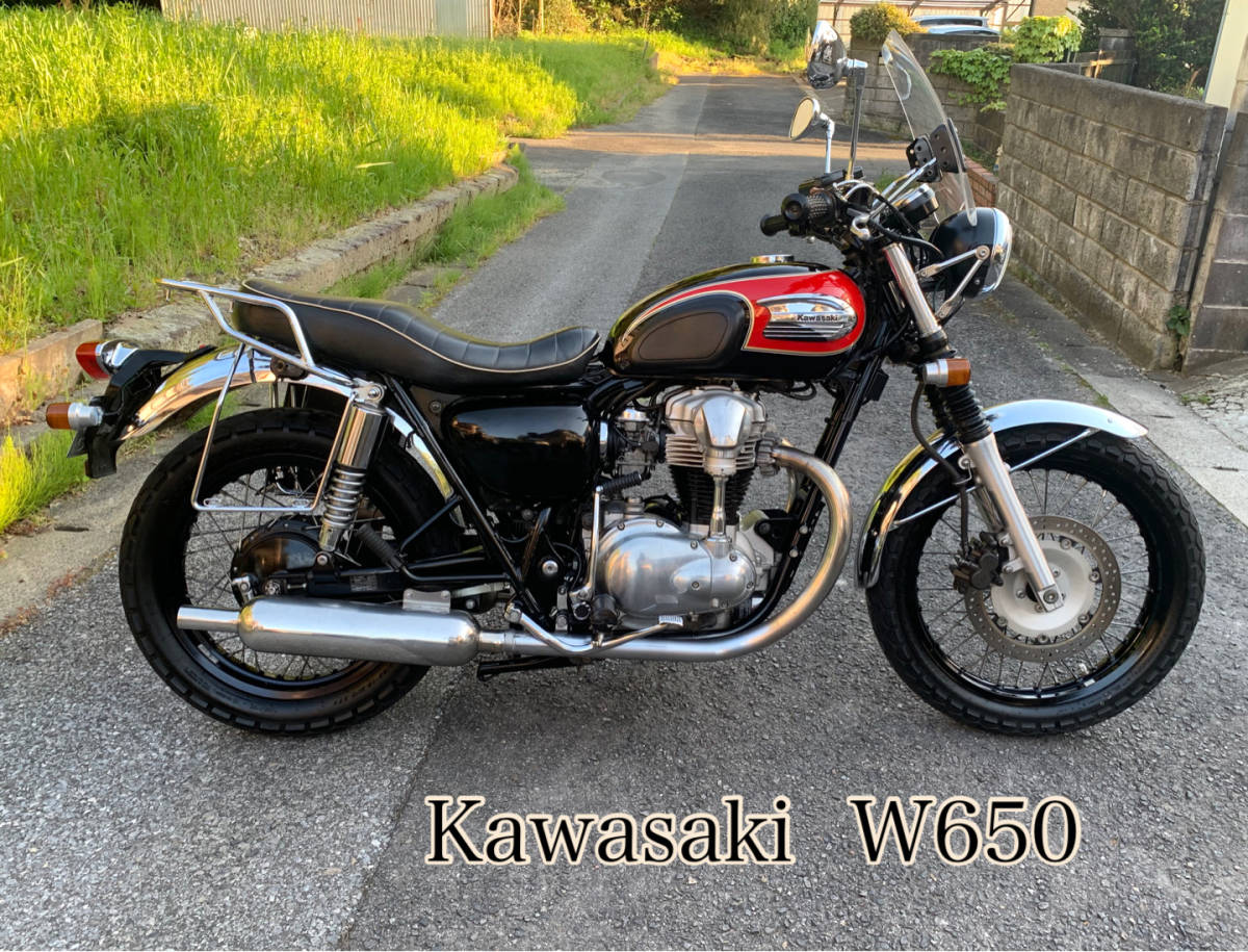 Kawasaki W650 カスタム車両 重低音BEETマフラー ETC車載器 車検付き 千葉県より 陸送手配致します(401cc-750cc)｜売買されたオークション情報、yahooの商品 ...