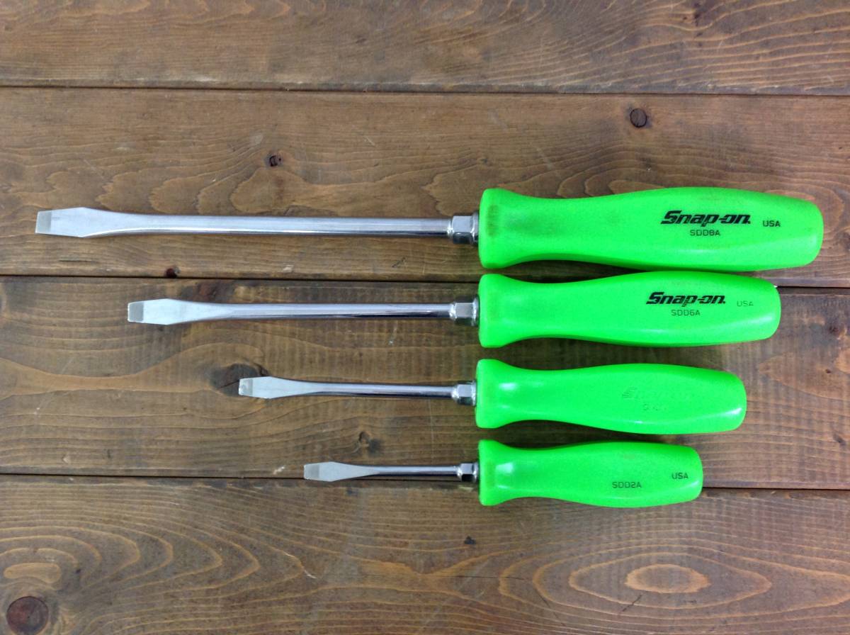 WH-5169 品 SNAP-ON Snap-on スナップオン マイナスドライバー SDD8A 6A 4A 2A 計4本セット(マイナスドライバー)｜売買されたオークション情報、yahooの ...