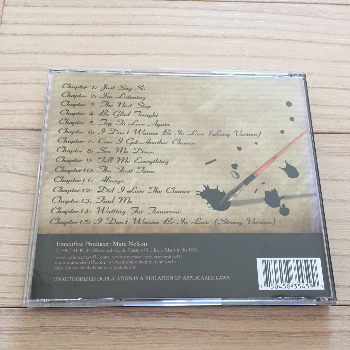 US盤/CD/Lyric Masters 911/750458354599/2007年盤 Marc Nelson / Marc: My Words ...