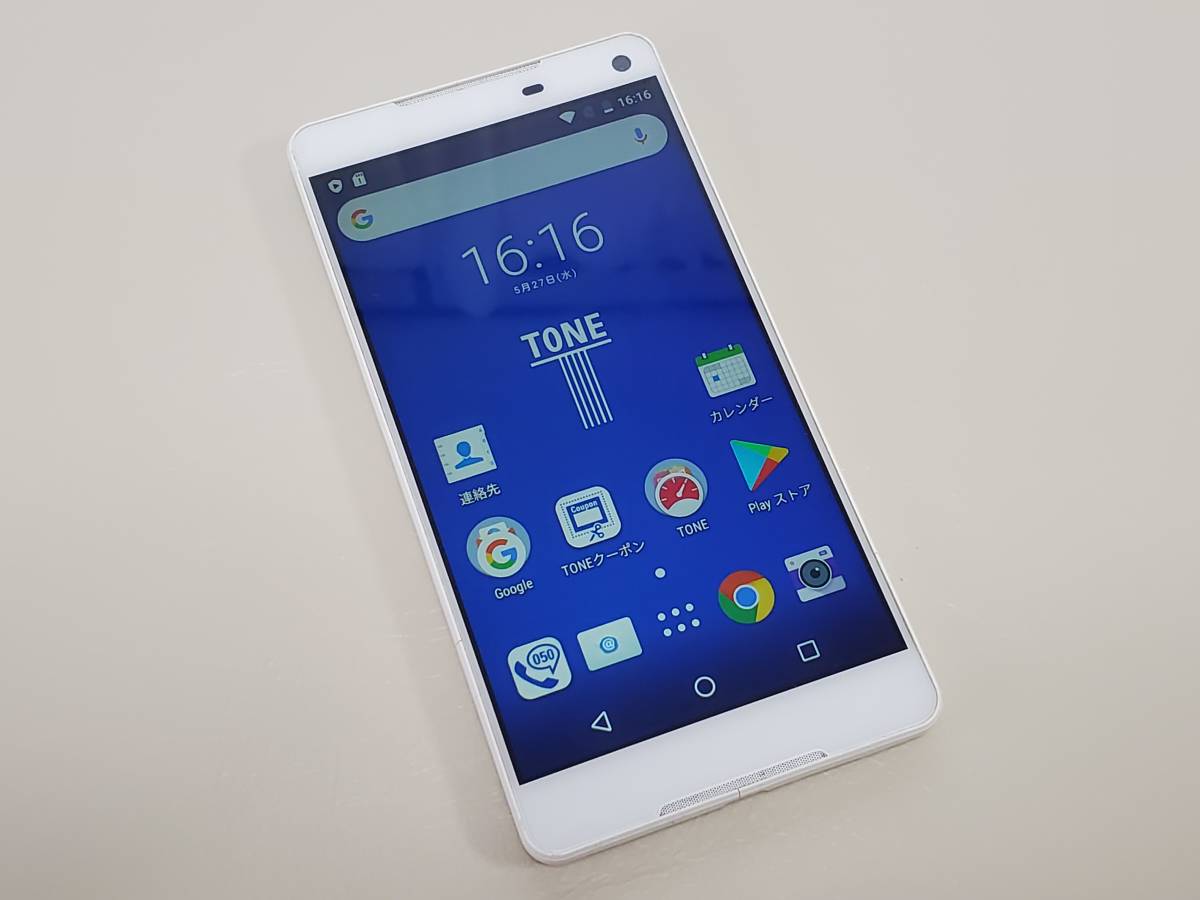 TONE mobile m15 16GB ホワイト SIMフリー トーン モバイル Freebit(国内版SIMフリー)｜売買された ...