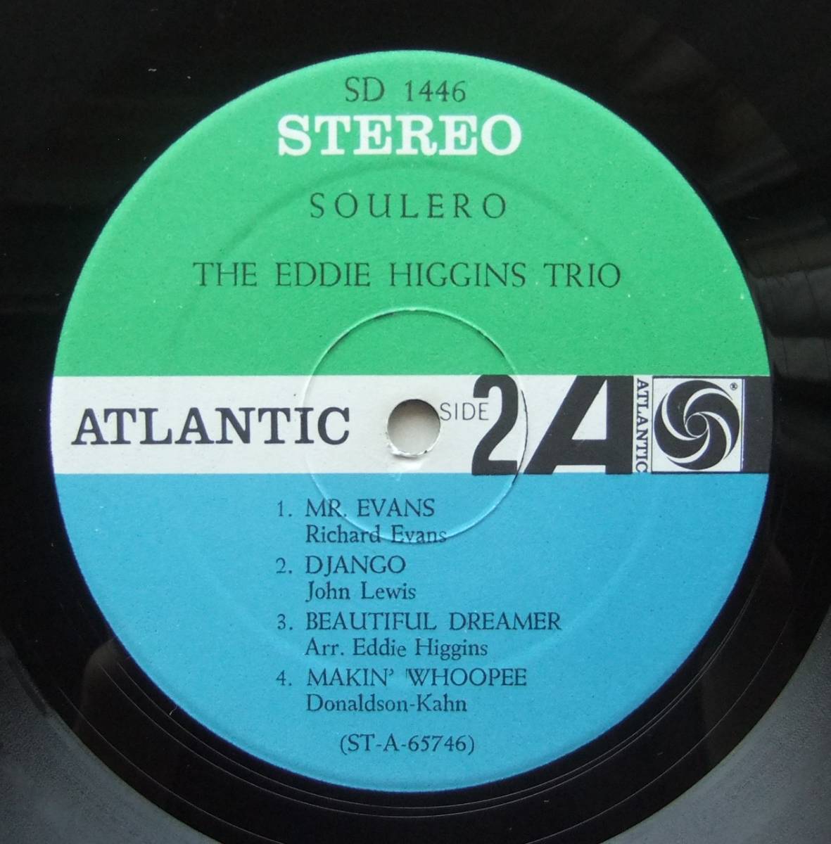 EDDIE HIGGINS Trio / Soulero Atlantic SD 1446 green/blue V(ジャズ一般)｜売買されたオークション情報、yahooの商品情報をアーカイブ ...