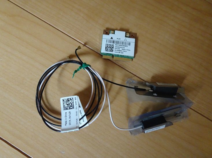DELL デル製ワイヤレスカード DW1506 802.11bgn アンテナ付き(無線LAN)｜売買されたオークション情報、yahooの商品 ...