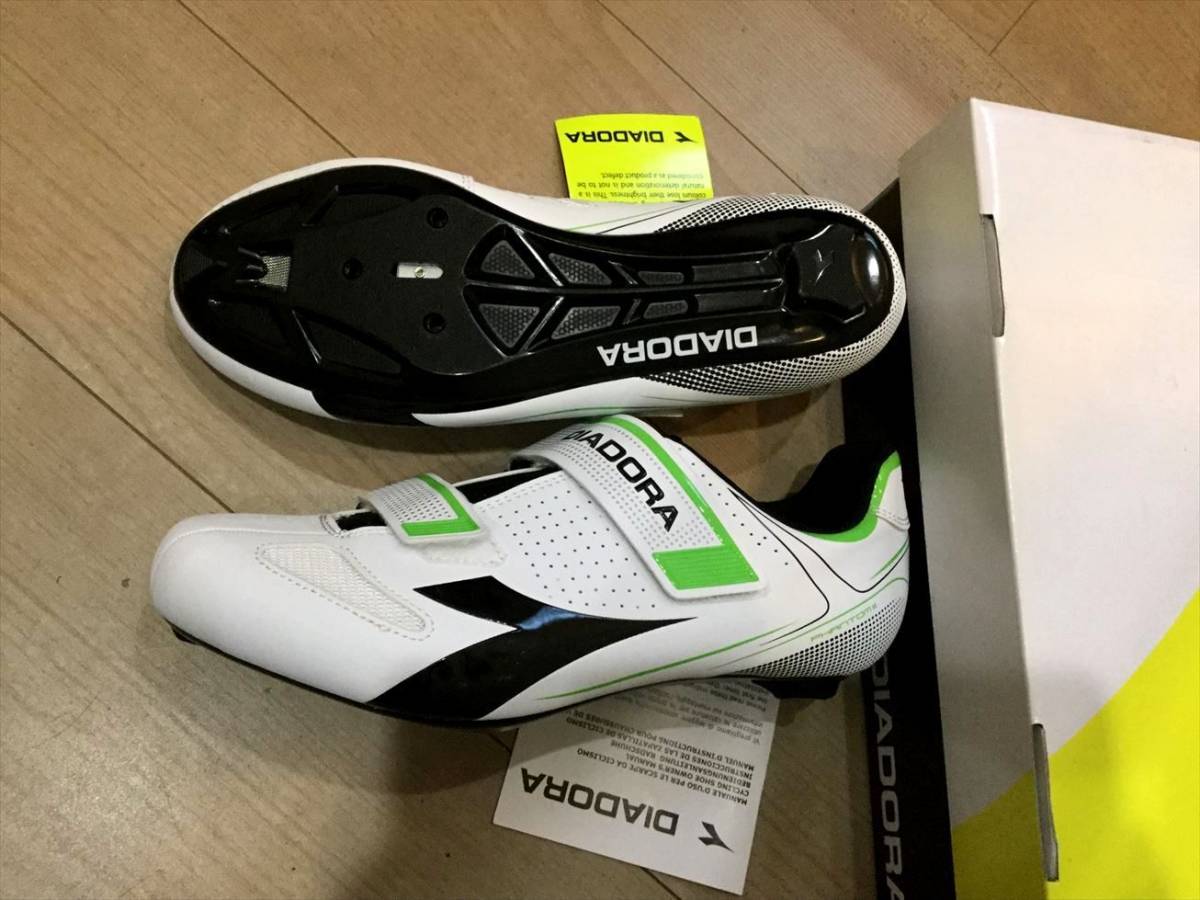 残1 DIADORA PHANTOM II ロードシューズ 43 27.5cm 白黒緑 SPD-SL(27cm～)｜売買されたオークション情報 ...