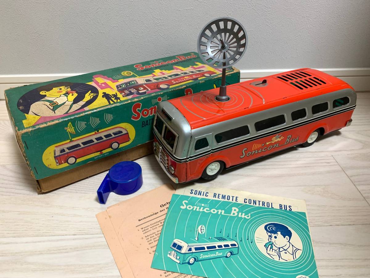 箱付 増田屋 ブリキ Sonicon Bus ソニコンバス み 日本製 当時物 昭和レトロ(自動車)｜売買されたオークション情報、yahooの ...