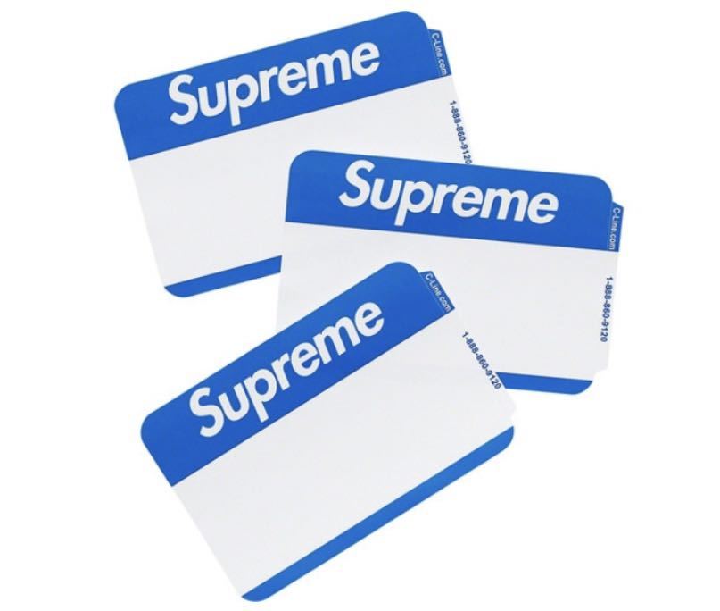 supreme Name Badge Stickers Pack of 100 BLUE(シュプリーム)｜売買されたオークション情報 ...