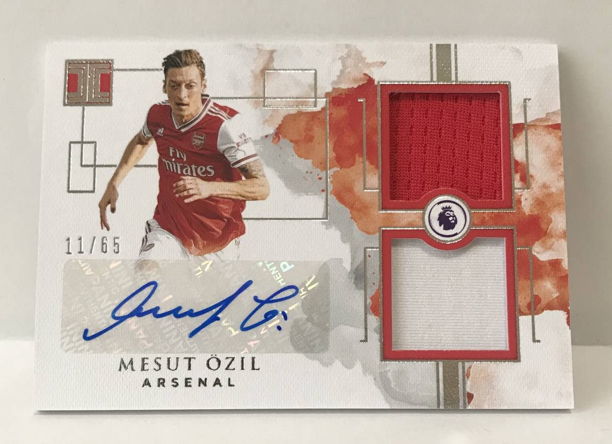 Mesut Ozil 2019-20 Panini Impeccable Premier League Dual Material Auto ...