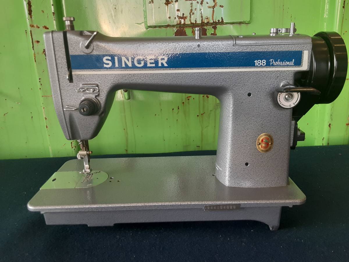 m/2 120 SINGER シンガーミシン 188 Professional プロフェッショナル 本体 職業用 工業用 アンティーク 動作未 ...