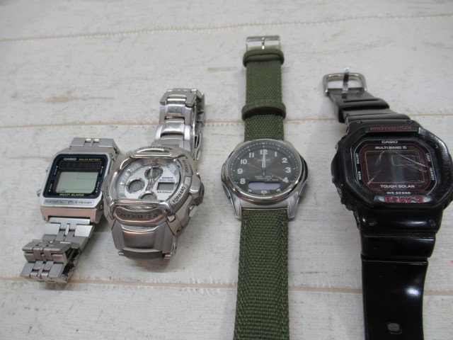 4本セット CASIO DW-2000 腕時計 G501-D G-SHOCK WVA-M630 Wave Ceptor BGD-5000 ...